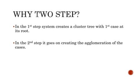 two step cluster analysis pptx