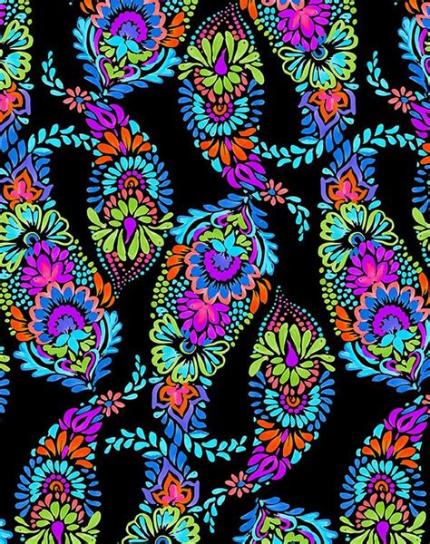 Bohemian Textiles By Elena Belokrinitski On Behance Paisley Wallpaper