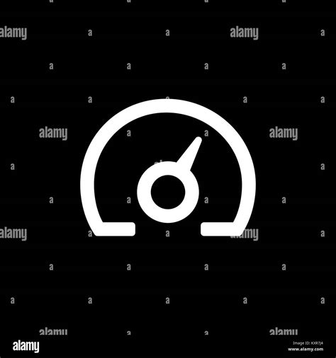 Speedometer Icon For Simple Flat Style Ui Design Stock Vector Image