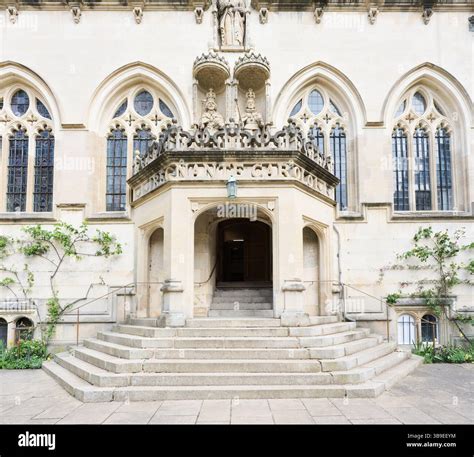 Entrance To The Dining Hall In The First Quad At Oriel Blessed Mary The Virgin College