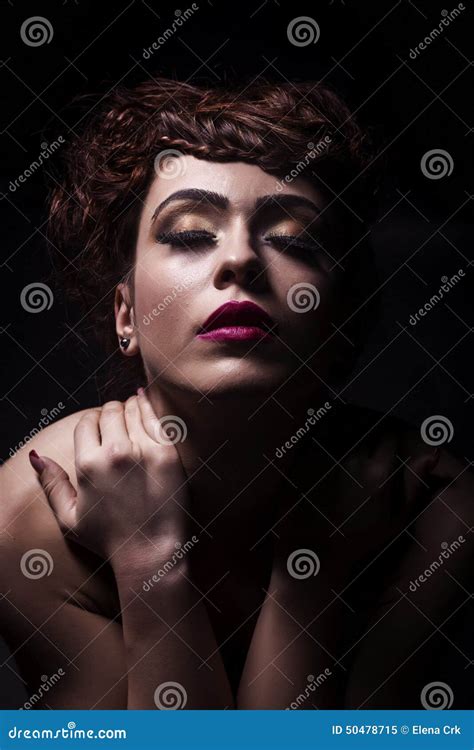 Beauty Portrait Stock Image Image Of Cute Naked Makeup 50478715