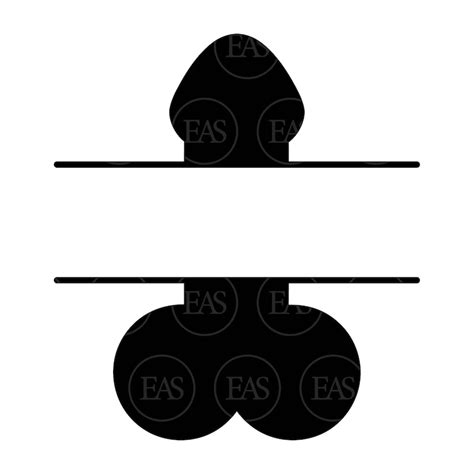 Penis Monogramm Svg Etsy