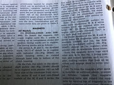 farmall c timing issue technical ih talk red power magazine community