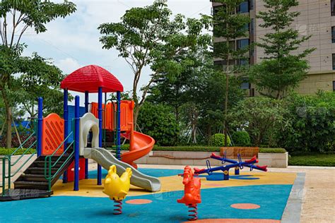 住宅区儿童的游戏庭院