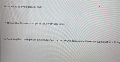 solved assuming the code fragment given below is part of
