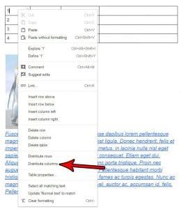 How To Get Columns Of Equal Width In A Google Docs Table Solve Your Tech