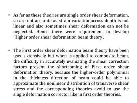 Nonlinear Beam Theory Ppt
