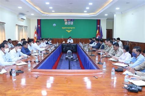 កិច្ចប្រជុំ ពិនិត្យ ពិភាក្សា និងជំរុញការអនុវត្តគម្រោងសាងសង់ផ្លូវជាតិ២ រដ្ឋបាលខេត្តកណ្តាល