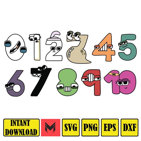 Number Lore Characters Svg Pdf Png Eps Number Lore Inspire