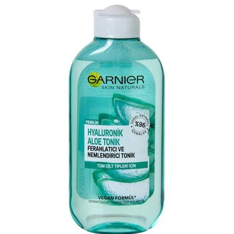 خرید تونر پاک کننده صورت اورجینال هیالورونیک اسید آلوئه ورا گارنیر حجم