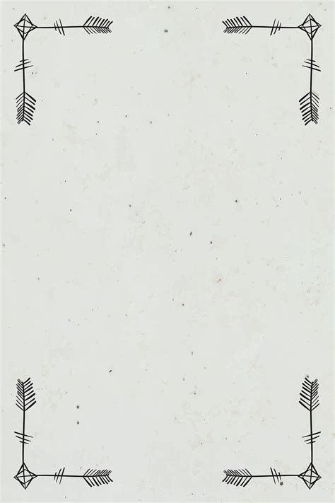 Bohemian Arrow Border Vector