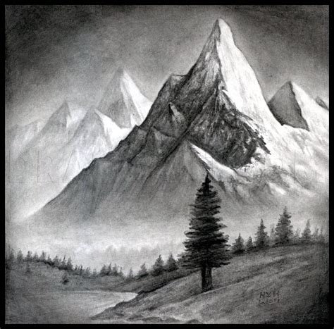 Simple Pencil Drawings Of Landscapes