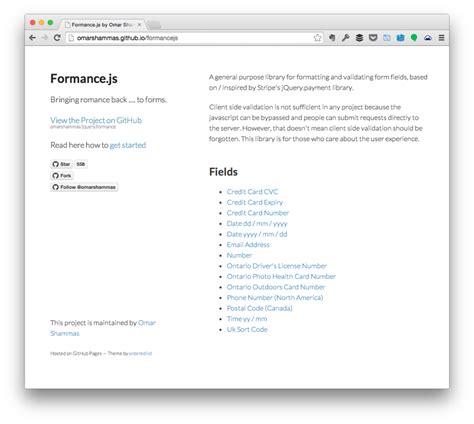 formance for client side form validation tom mcfarlin