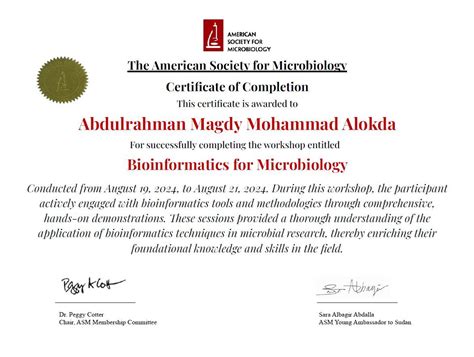 Microbiology Bioinformatics Insilico Asm Research Academic Abdulrahman Magdy Alokda M Sc