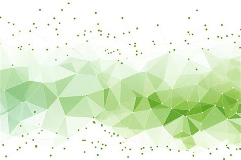premium photo geometrical network background green on white