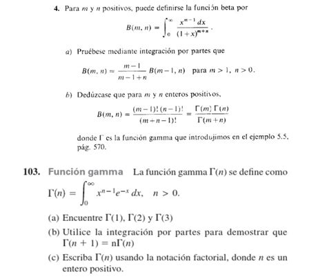 Funcion Beta Y Gamma Pdf Integral Transformada De Laplace