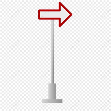Red High Right Sign Indicator Pointer Stereoscopic Png Picture And Clipart Image For Free