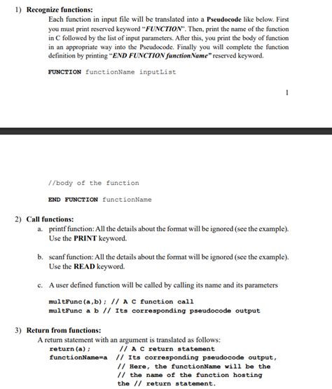 Solved Design And Implement A Translator That Accepts Simple