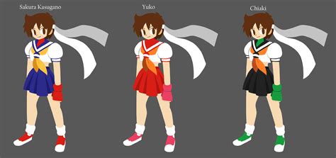 Sakura Kasugano Colour Alts By Thecal On Newgrounds