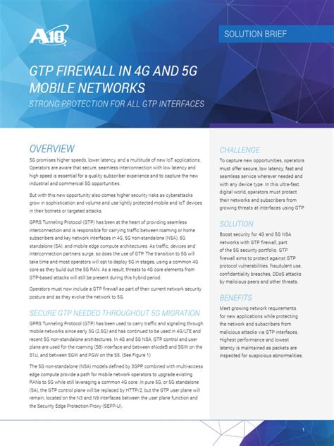 Gtp Firewall In 4g And 5g Mobile Networks Strong Protection For All