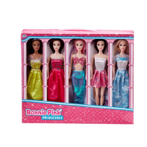 Bonnie Pink Princess 5 Pack Fashion Dolls - Toys Reviewed