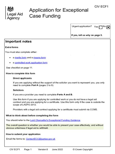 Fillable Online Fill IoApplication For Exceptional Case FundingFill