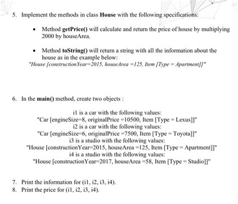 Solved Given The Uml Diagram Below Implement The Code In