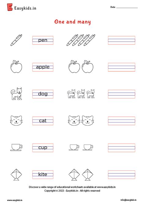 One And Many Worksheet