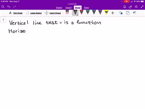 Solvedin 7 12 Determine If Each Graph Represents A One To One Function