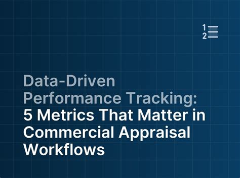 Data Driven Performance Tracking 5 Metrics That Matter In Commercial