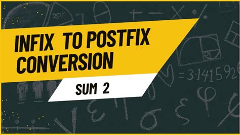 Infix To Postfix Conversion Using Stack Data Structure Sum 2 Youtube