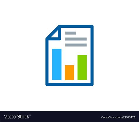 Document Report Logo Icon Design Royalty Free Vector Image