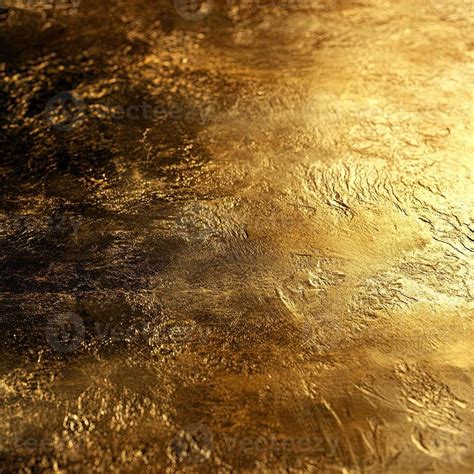 Golden Textured Surface Reflecting Light In A Warm Glow Showcasing Intricate Patterns And A