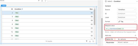 issue with disappearing tags in table when adding mapped list in retool