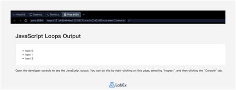 Javascript 循环精通：for、while 和 Do While Labex