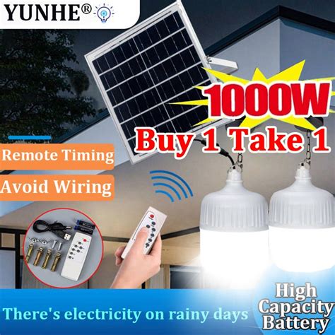 Solar Light Bulb Outdoor Portable Solar Powered Led Bulb Charged Garden Lamp Yard Hiking Tent