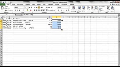 Formatting Multiple Dates Quickly Youtube