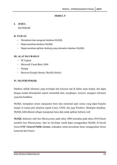 Modul Pemrograman Visual Akbarpurba499 Halaman 60 Pdf Online