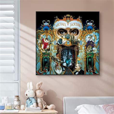 Michael Jackson Dangerous Music Album Cover Canvas Poster Hip Hop