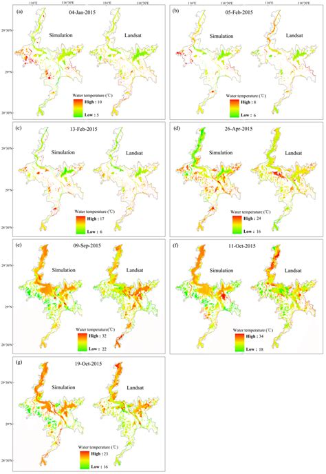 Comparison Of Simulated Water Temperature And Landsat Derived Water
