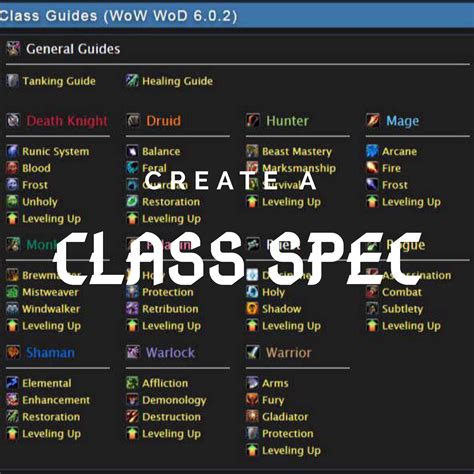 Create A Class Spec Wiki Wow Amino