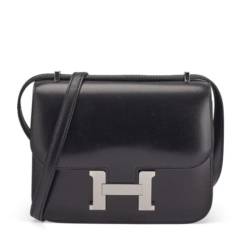 A Black Calf Box Leather Mini Constance 18 With Palladium Hardware HermÈs 2021 Christies