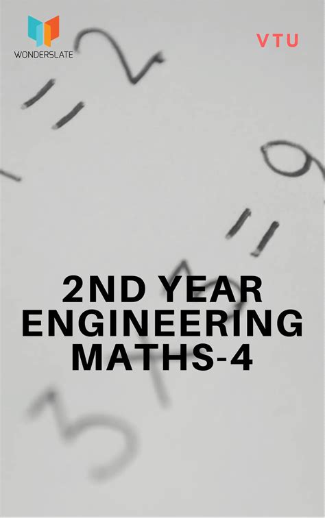 Wonderslate Vtu Second Year Engineering Mathematics 4 For 2024 Exam