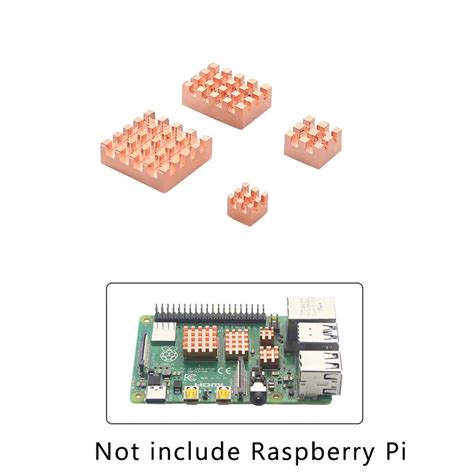 metal copper heatsink for raspberry pi 4 passive cooling pad copper