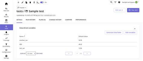 Test Data Driven Variables Mabl Help