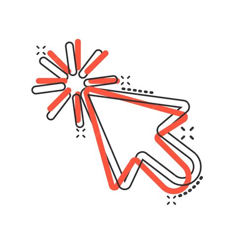 Premium Vector Computer Mouse Cursor Icon In Comic Style Arrow Cursor