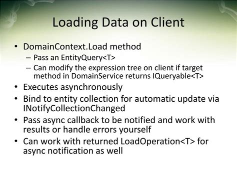 Ppt Wcf Ria Services Querying And Updating Data Powerpoint