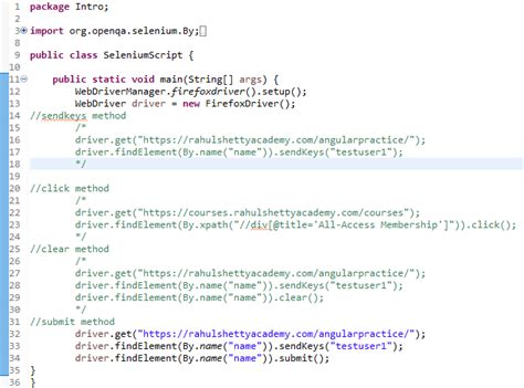 Handle Webelements Textbox Submitbutton Using Sendkeys And Click