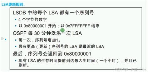 ospf 4 lsa更新 收到一个lsa的多个实例时 最优先检查校验和是否相同 如果不相同 更大的为优 csdn博客