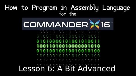 A Bit Advanced Commander X16 Assembly Language Tutorial Lesson 6 Youtube